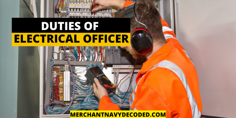 Duties of an Electrical Officer (ETO) Onboard Ship