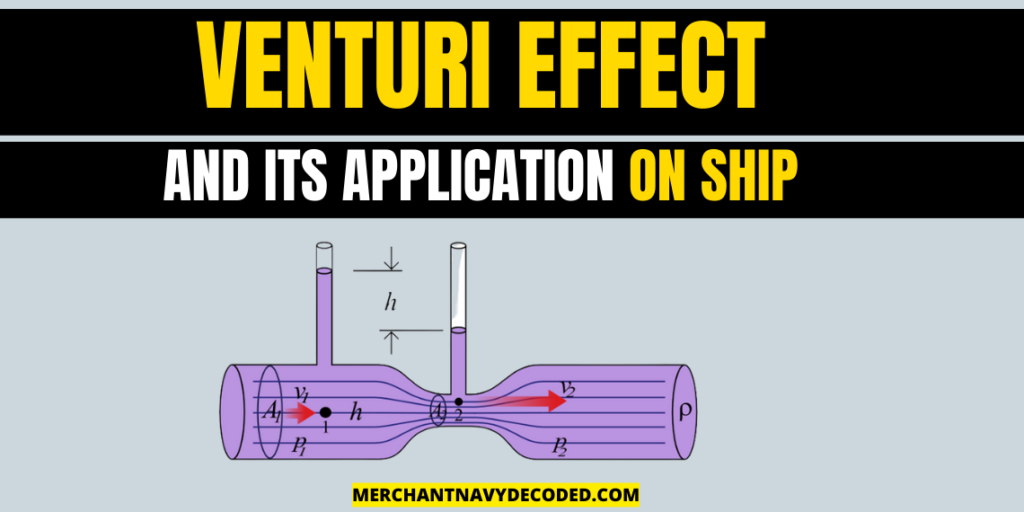 Venturi effect and its application on ship - Merchant Navy Decoded