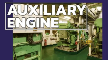 Use of marine auxiliary engine