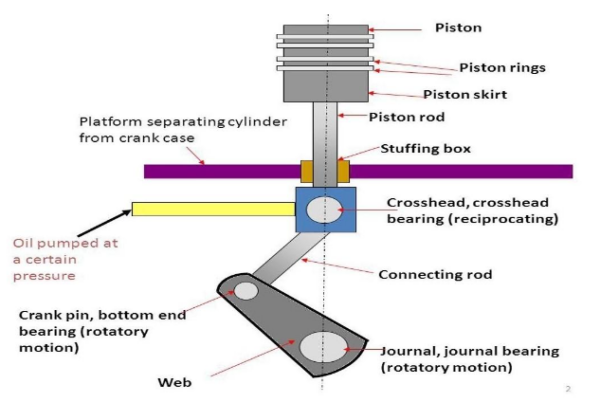 Lubrication of Two Stroke Marine Engine