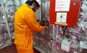 How to start the Fixed Fire Fighting System or CO2 system in ship?