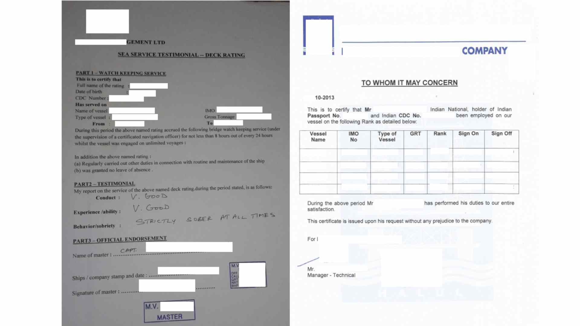 Eligibility Criteria to Clear UK CoC