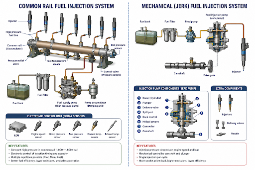 Common Rail Fuel Injection System: Working & Components